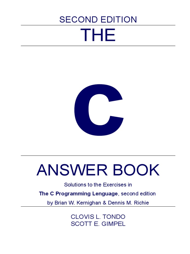 C Answer Book | PDF | Fahrenheit | Bracket