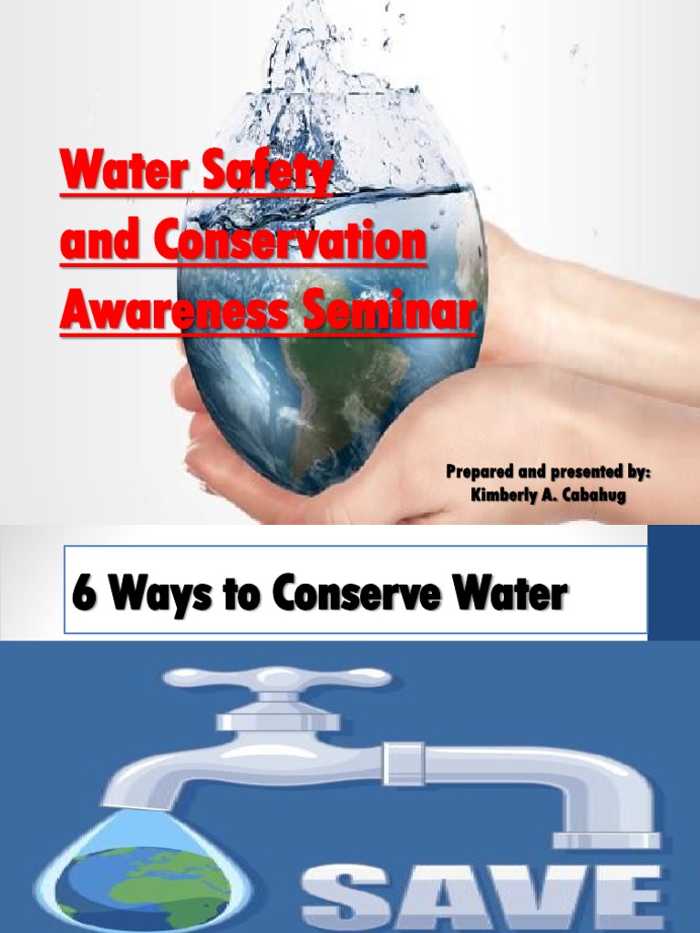 Water Safety and Conservation Awareness Seminar | PDF | Water ...