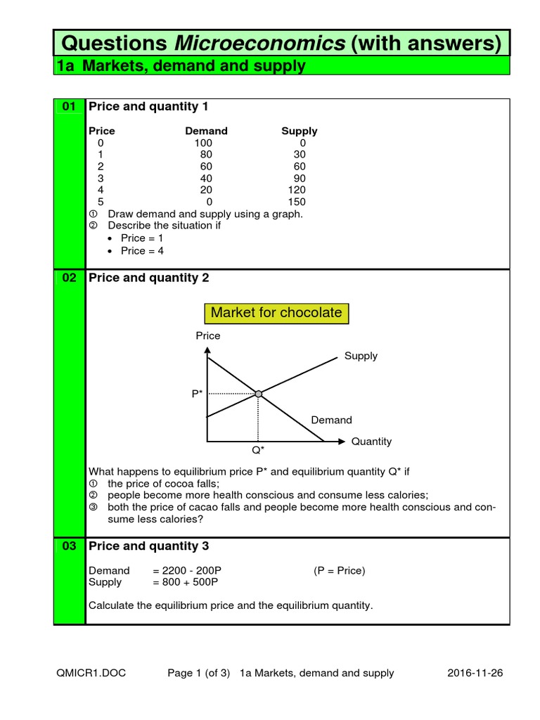 Econ | PDF | Supply And Demand | Supply (Economics)
