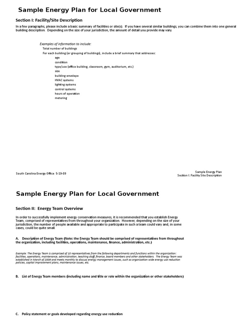 Local Government Energy Plan Guide | PDF | Energy Management ...