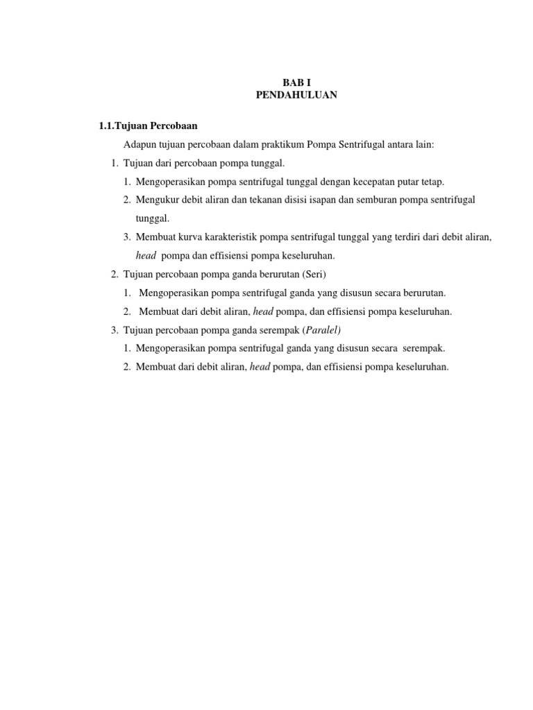 Bab 1 Dan Dapus Pompa | PDF