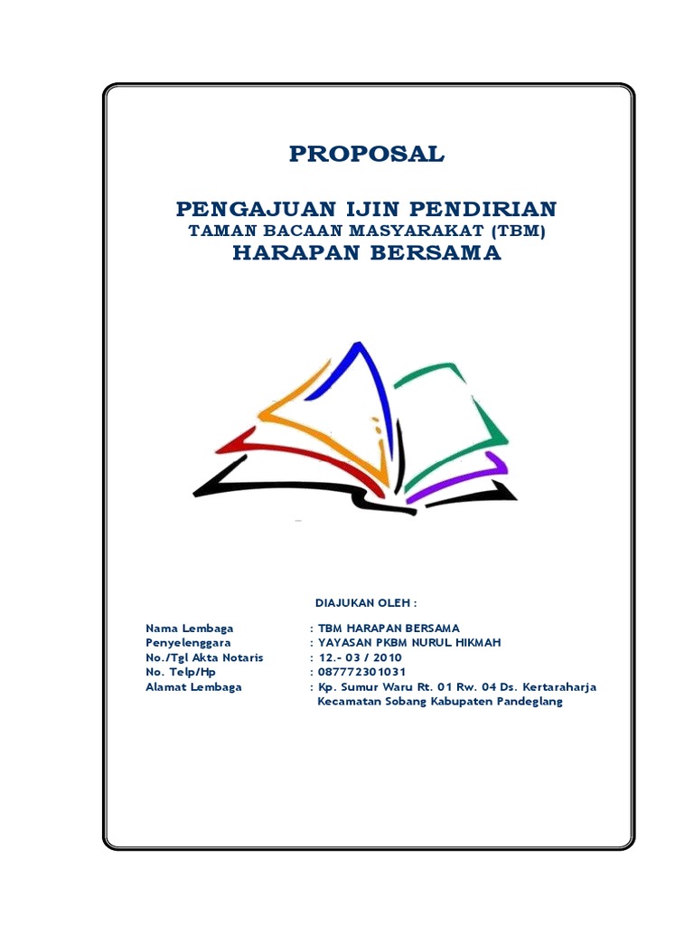 Proposal Pendirian TBM | PDF
