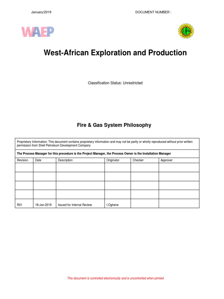 Fire & Gas System Philosophy Overview | PDF | Fires | Sensor