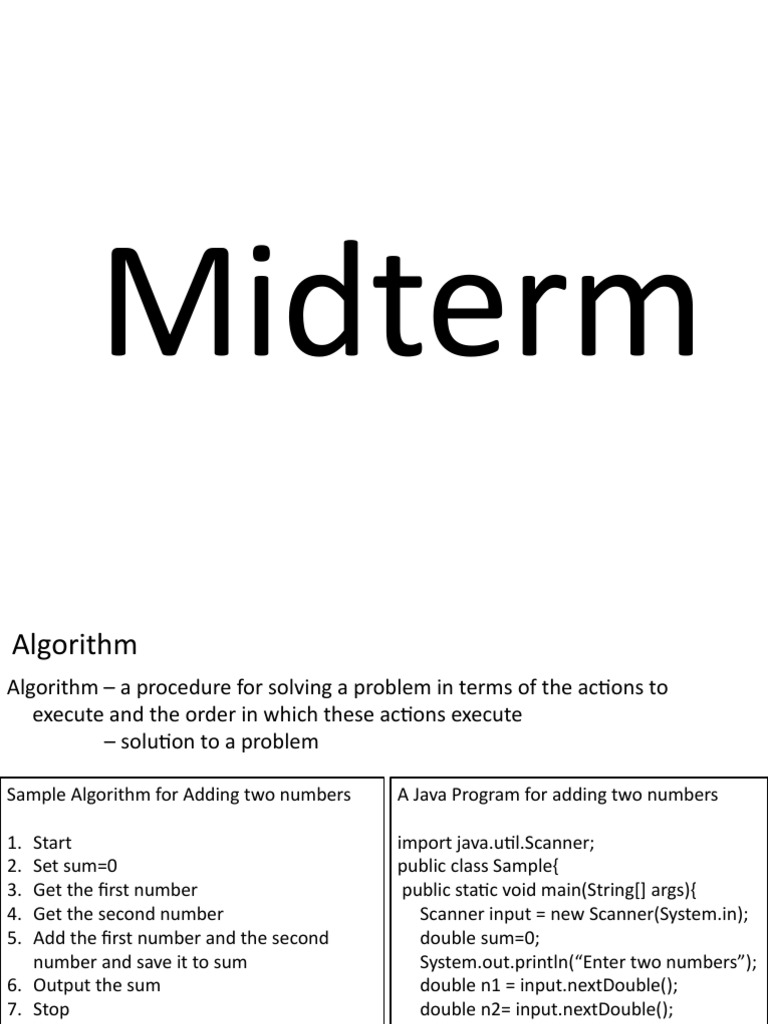 Java Programming Language Midterm | PDF | Body Mass Index | Control Flow
