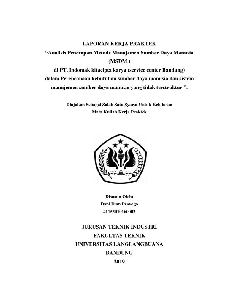 Laporan Kerja Praktek.... | PDF