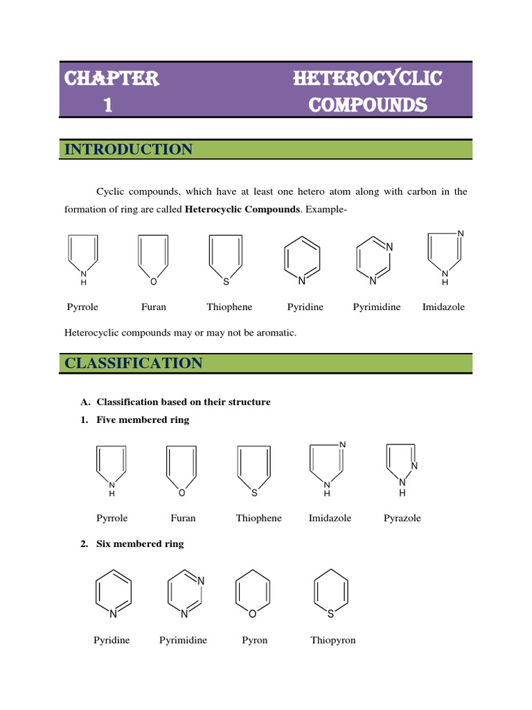 Chapter 1 | PDF | Heterocyclic Compound | Aromaticity