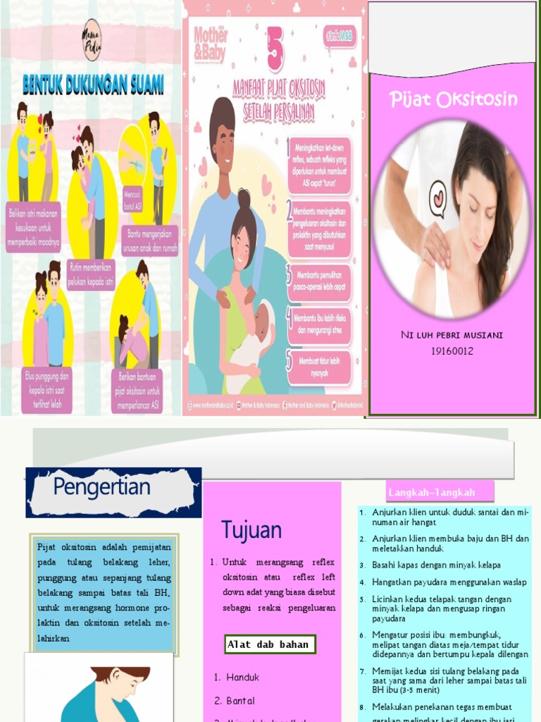 LEAFLET Pijat Oksitosin PDF | PDF