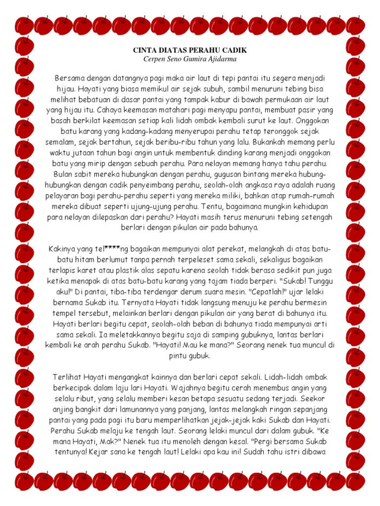 Cinta Diatas Perahu Cadik | PDF