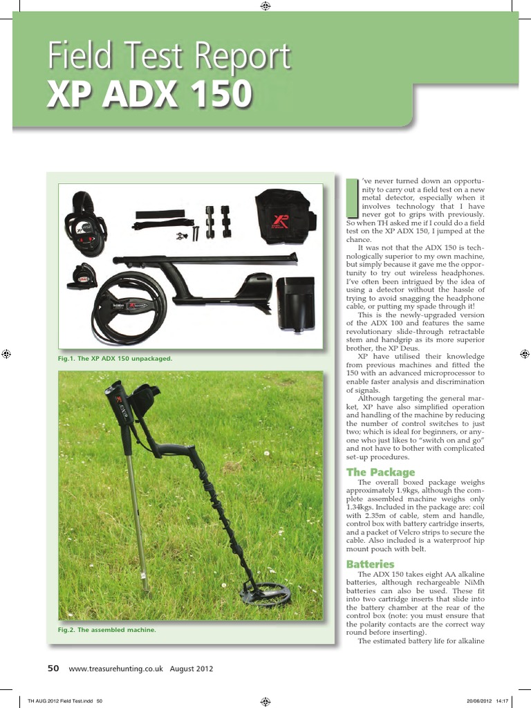 Adx 150 | PDF | Metal Detector | Headphones