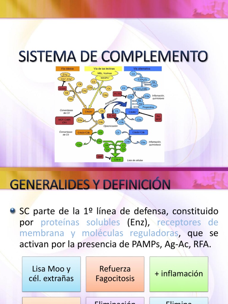 Sistema de Complemento | PDF | Sistema complementario | Inmunología