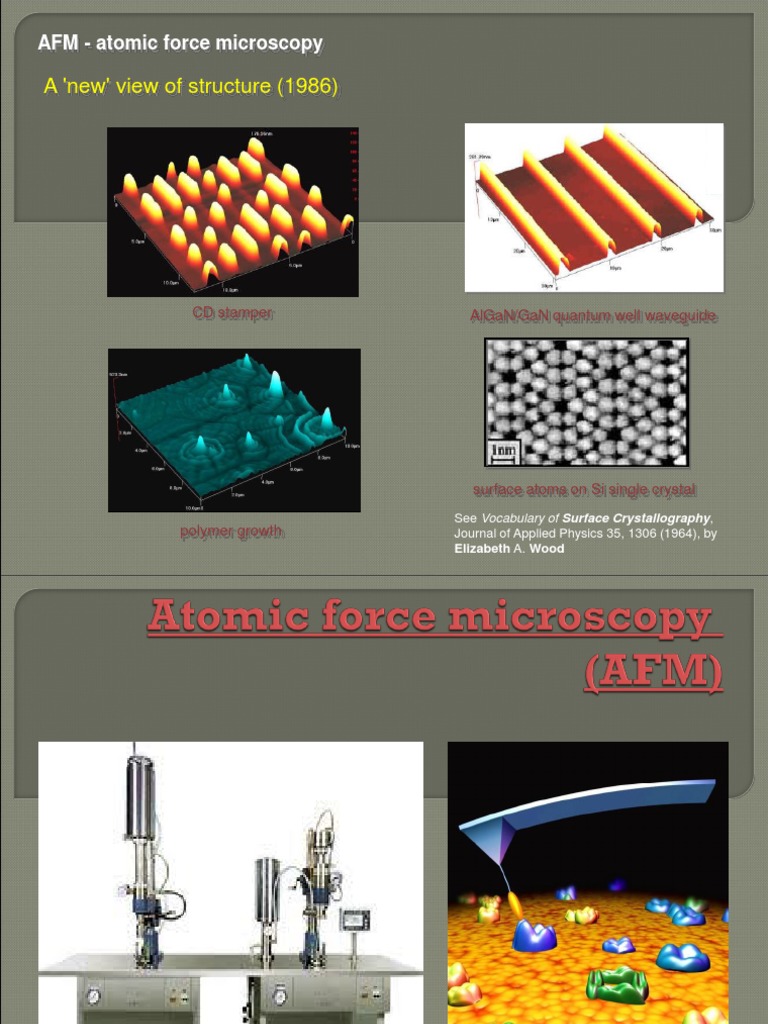 Lecture 2 7 Atomic - Force - Micros | PDF | Atomic Force Microscopy | Scientific Techniques