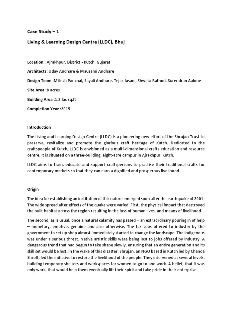 Case Study Lldc Pdf Lime Material Museum