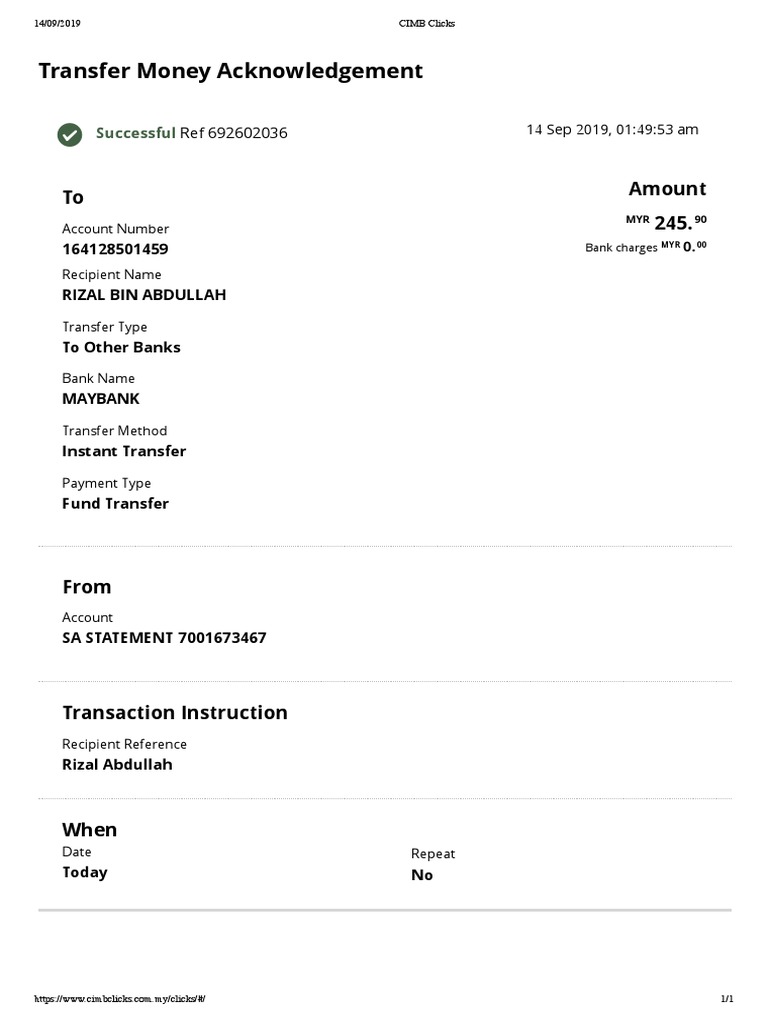 CIMB Clicks PDF | PDF