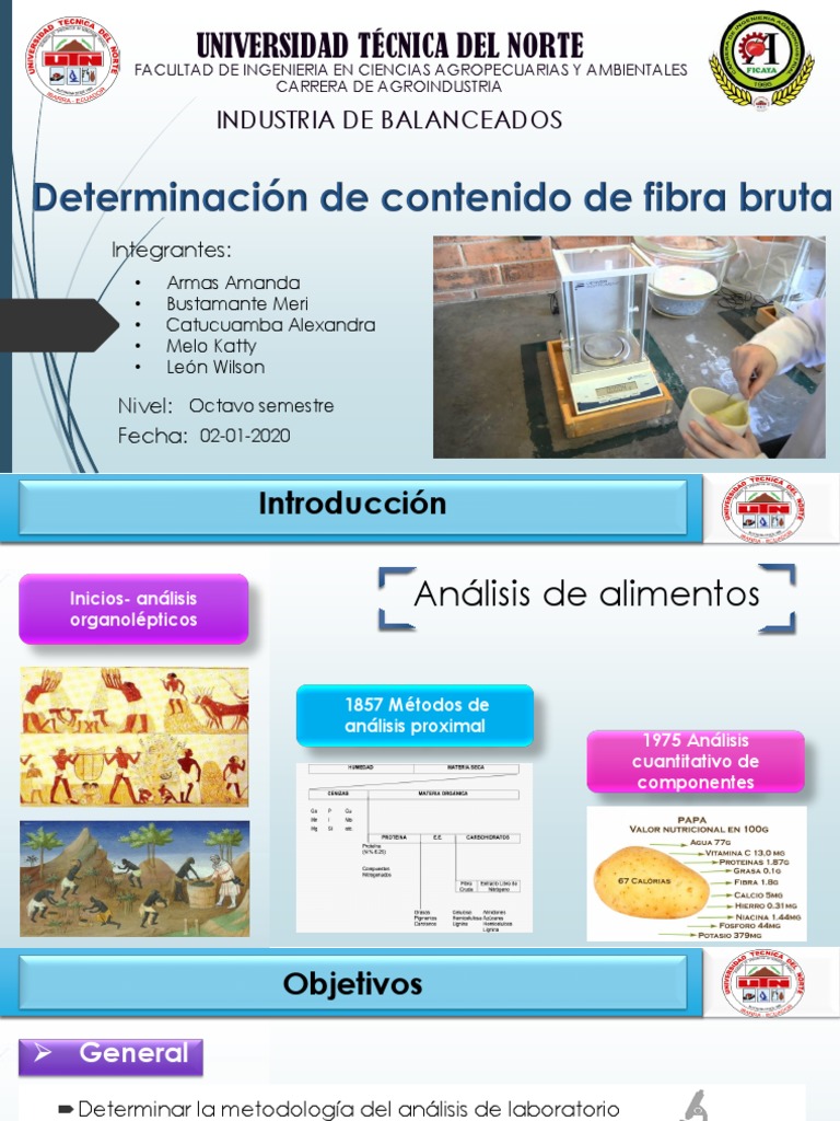 Analisis Del Contenido de Fibra Cruda A, M, A | PDF | Fibra dietética ...