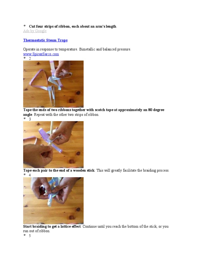 How To Make A Chinese Finger Puzzle | PDF