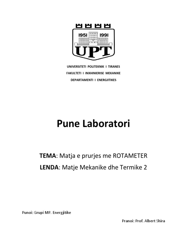 Universiteti Politeknik I Tiranes | PDF