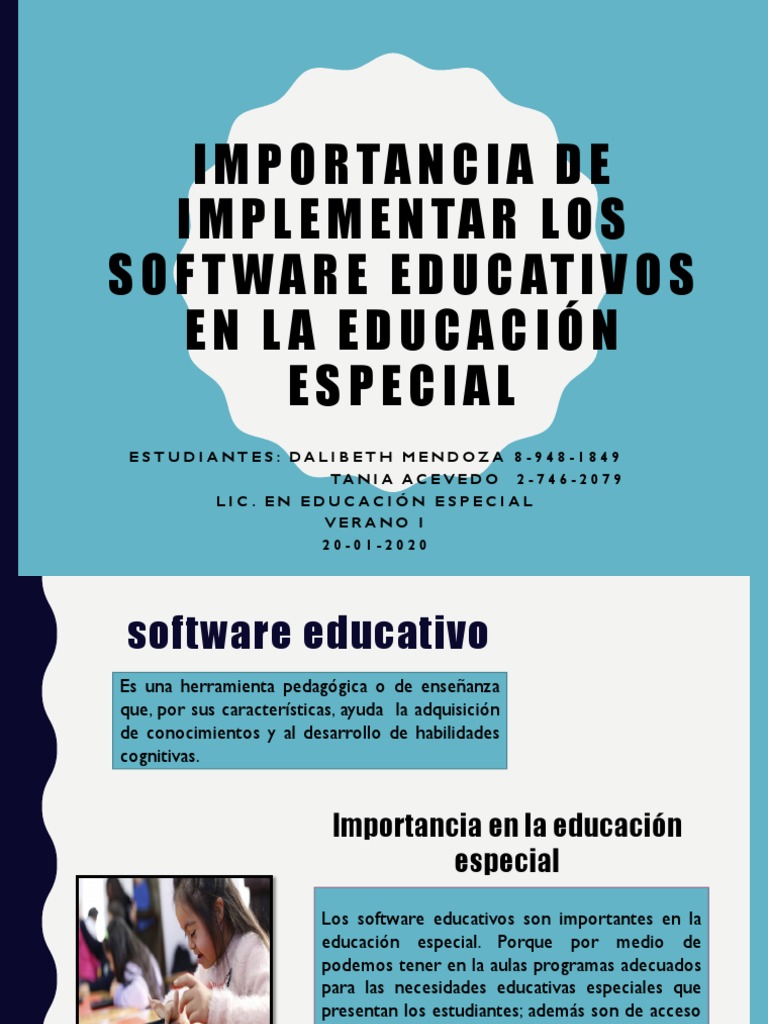 Importancia de Implementar Los Software Educativos en La | PDF ...