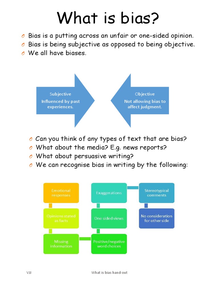 What is bias? Understanding subjective and objective perspectives | PDF