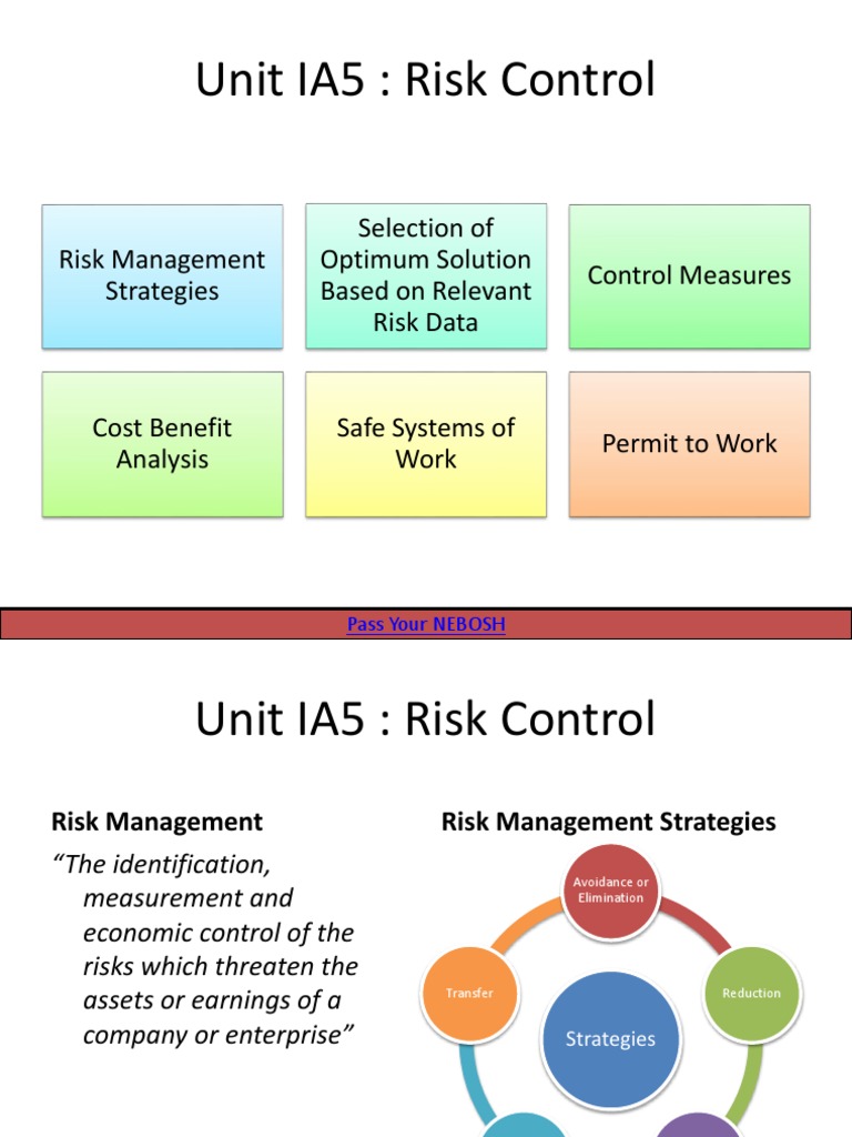 Unit IA5 | PDF | Risk Management | Occupational Safety And Health
