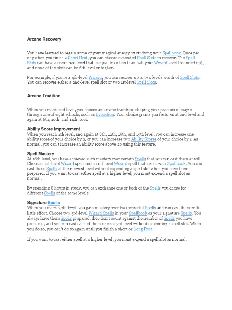 Custom Wizard Spellbook DND 5e | PDF | Tsr (Company) Games | Fantasy ...