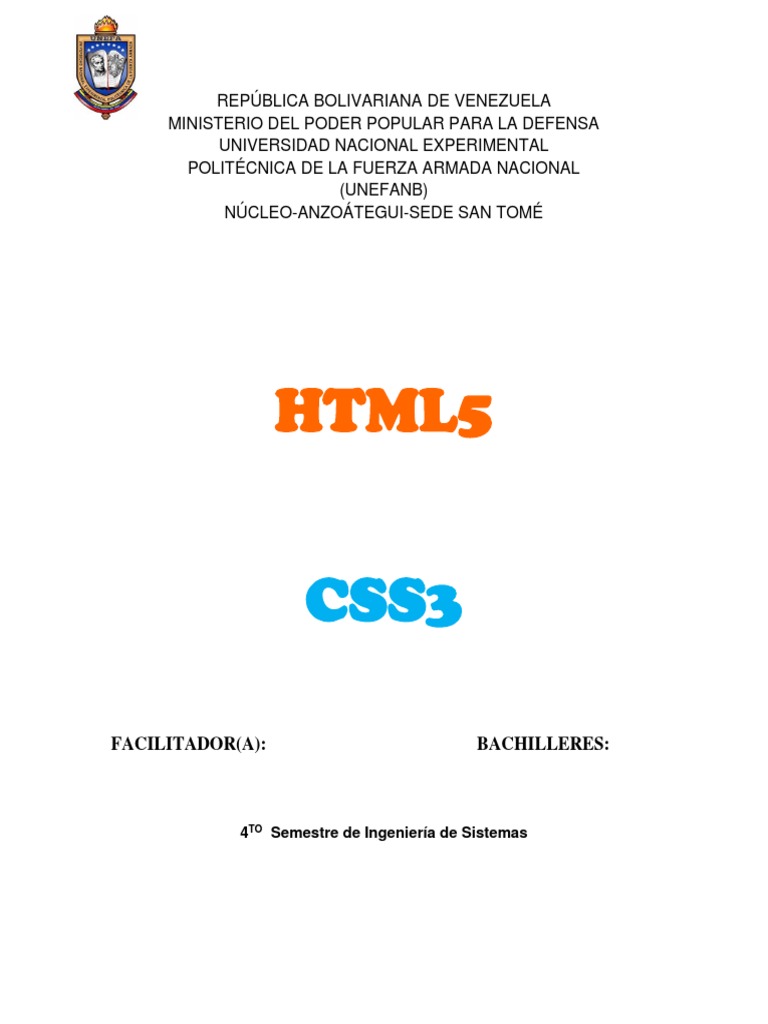 HTML5 y CSS3 | PDF | HTML | HTML5