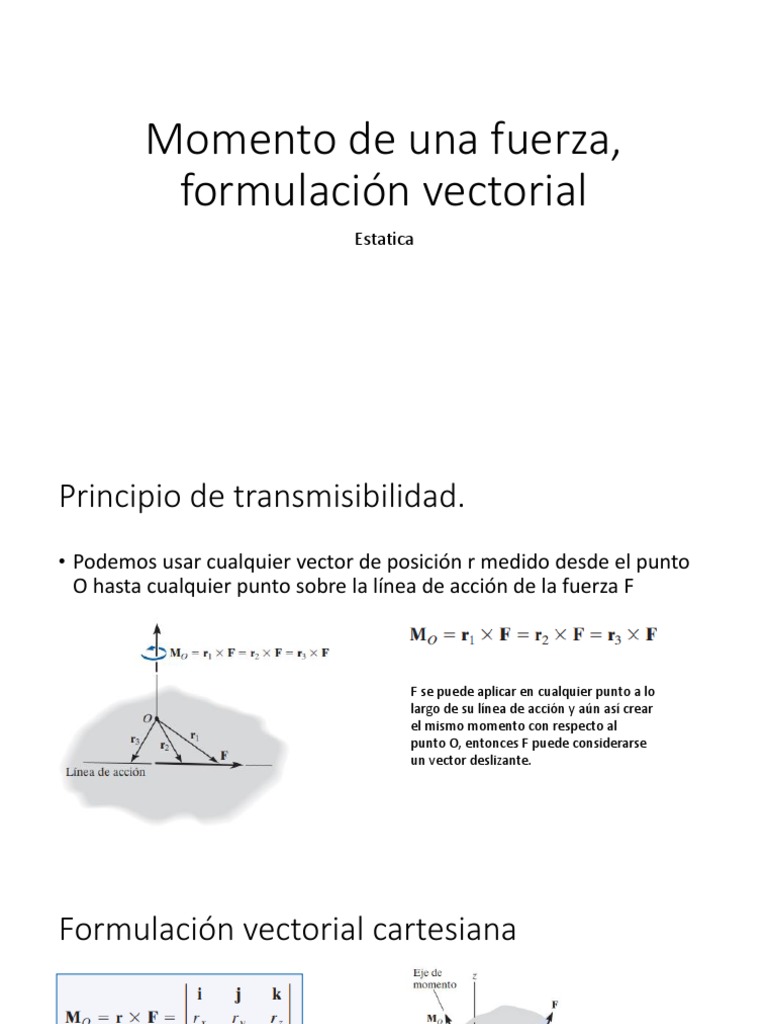 Formulación Vectorial | PDF