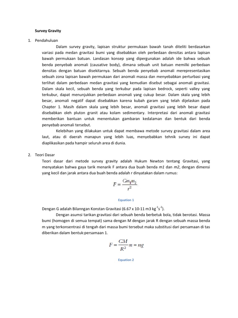 An Introduction To Geophysical Exploration-Gravity Surveying | PDF