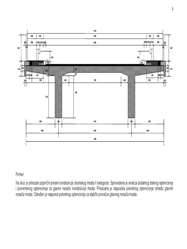 Poprecna Raspodela Opterecenja PDF | PDF