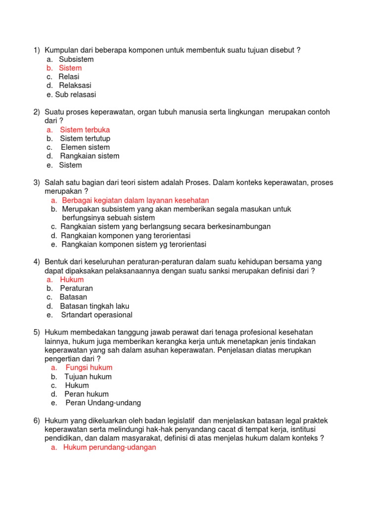 Soal KDK D3 UTS 1920 BGT | PDF