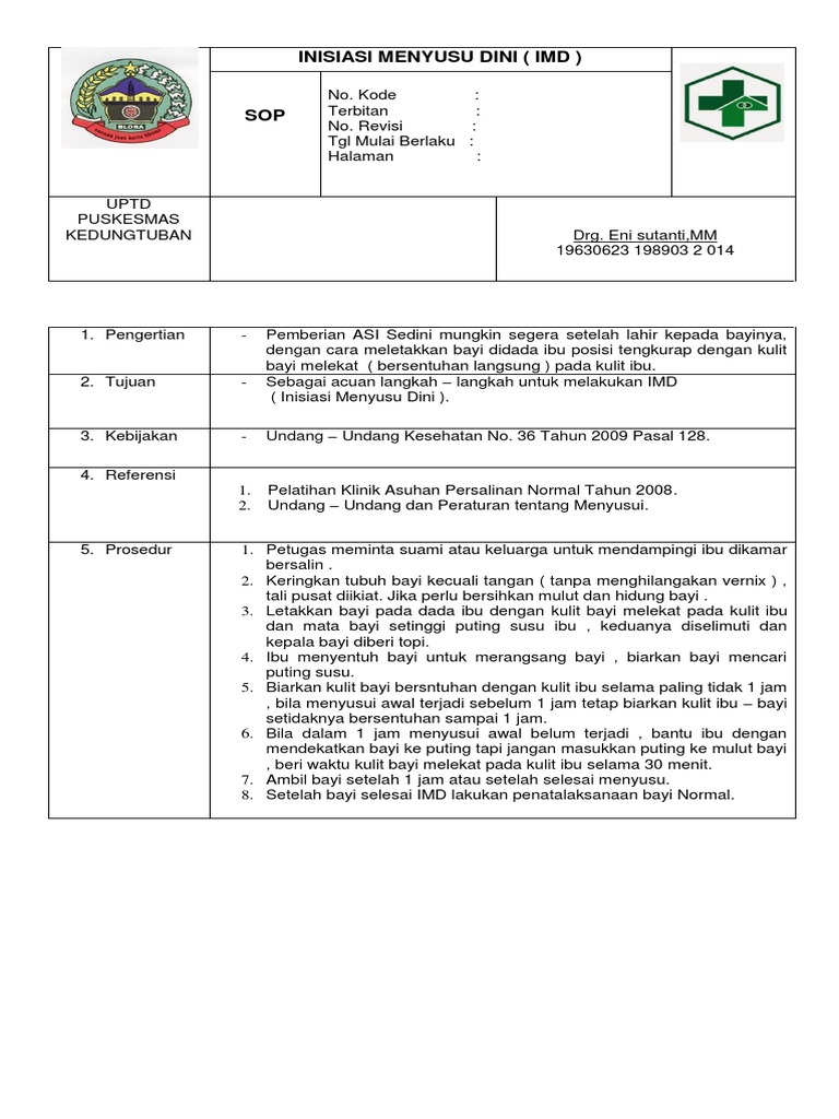 Sop Imd | PDF