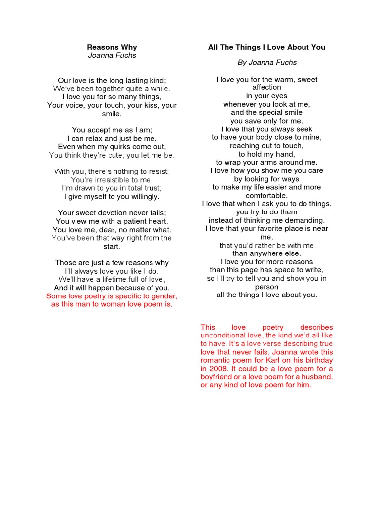 Dan Poem | PDF | Love