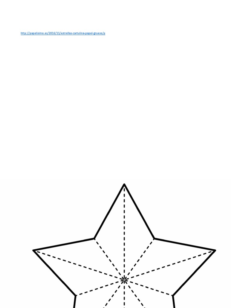 Plantilla De Estrella De Diferentes Tamaños Plantilla De Estrella