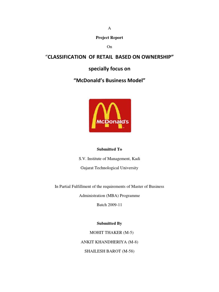 "Classification of Retail Based On Ownership": Specially Focus On ...