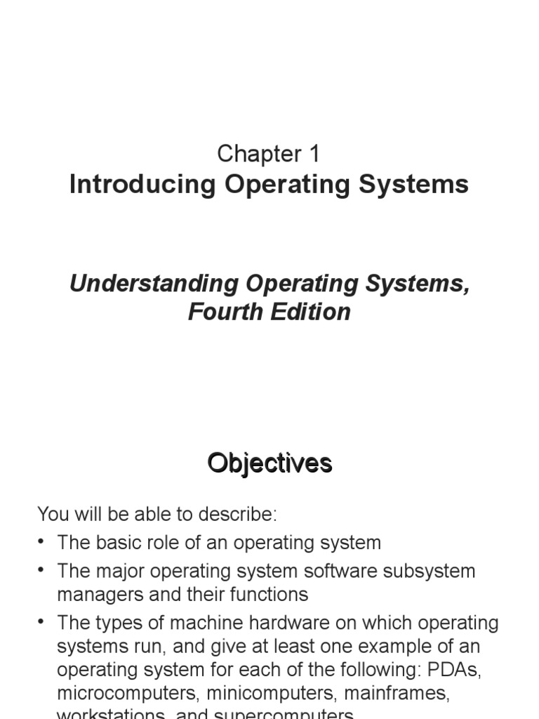 ch01 - Understanding Operating System Lecture Slides From USM | PDF ...