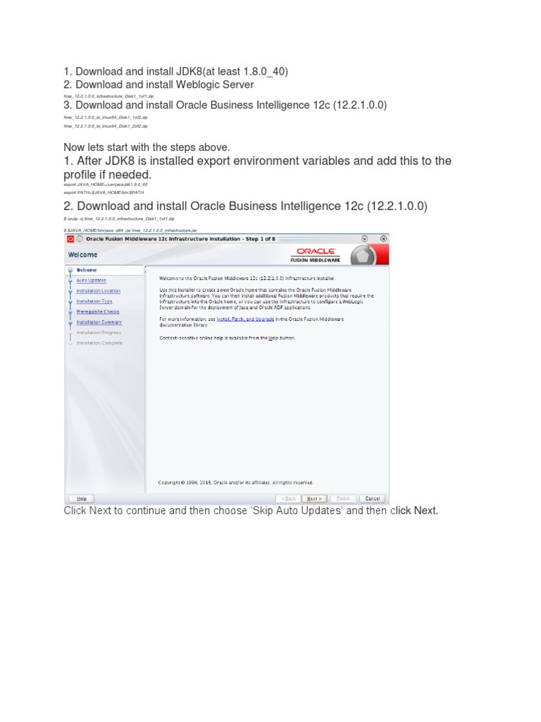 OBIEE 12c Installation Guide | PDF | Zip (File Format) | Oracle Corporation