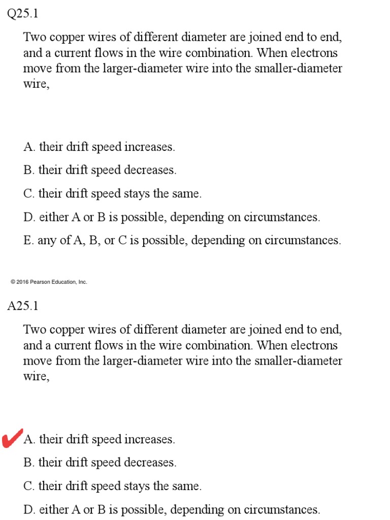 25 Clicker Questions | PDF | Electrical Network | Series And Parallel Circuits