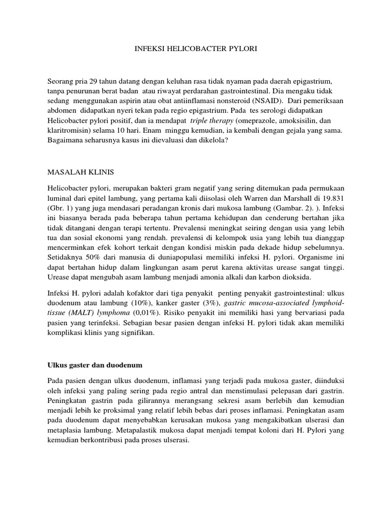 Infeksi Helicobacter Pylori | PDF