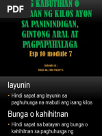 Esp 10 - Modyul 7 | PDF