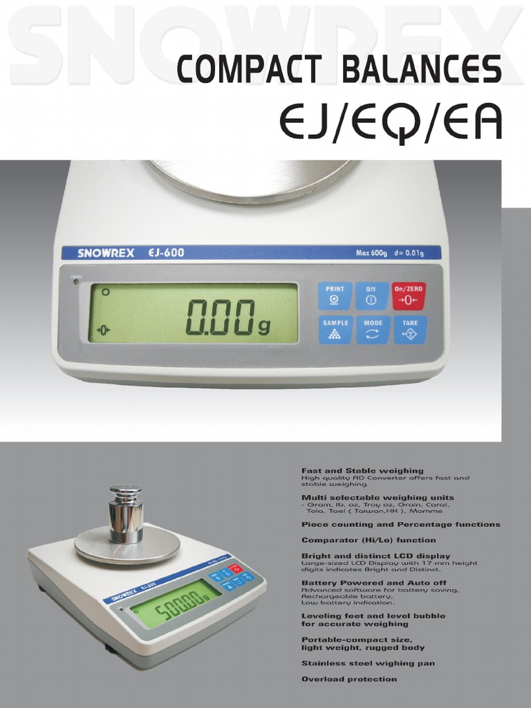 Snowrex EJ 600 | PDF