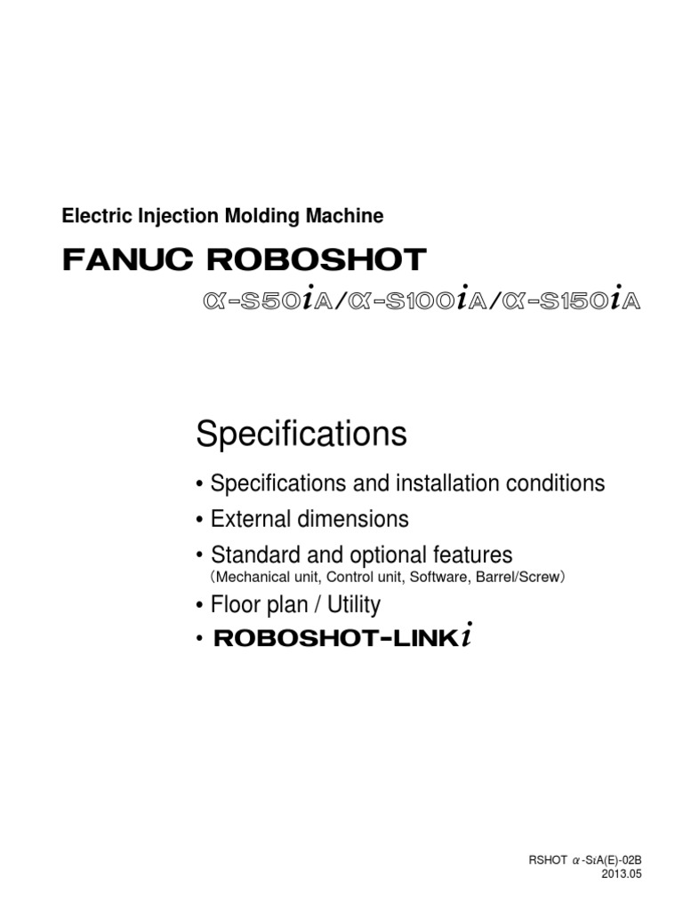 ROBOSHOT a-SiA-Series Data Sheets | PDF | Machines | Mechanical Engineering