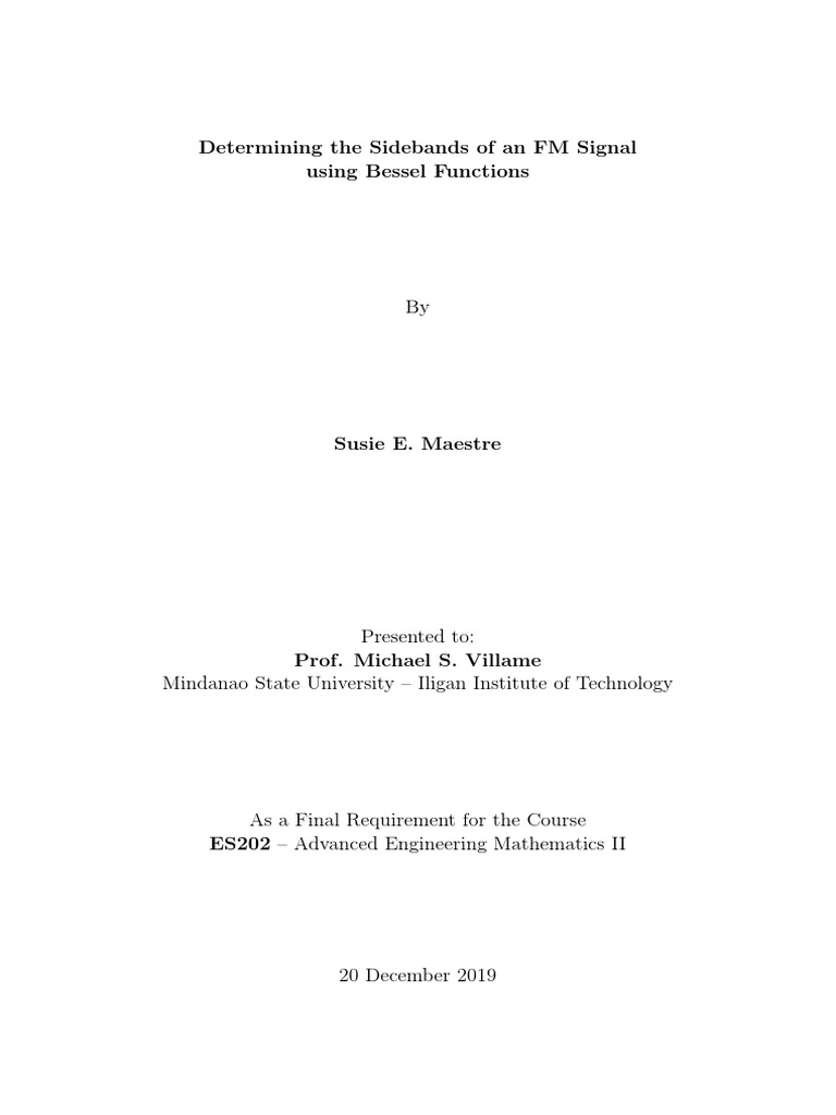 FM | PDF | Frequency Modulation | Electronic Engineering
