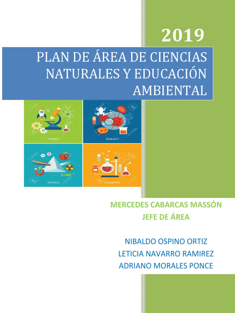 Plan De Area Ciencias Naturales 2019 Pdf Biología Celular Importar