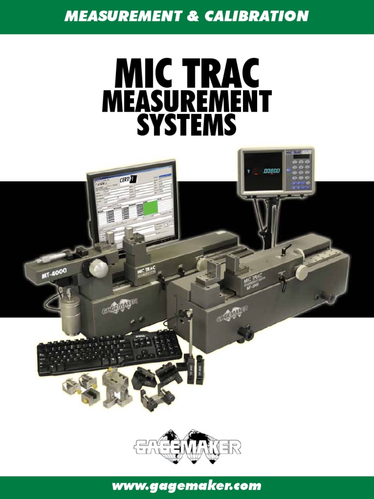 Gagemaker Mictrac | PDF | Calibration | Accuracy And Precision