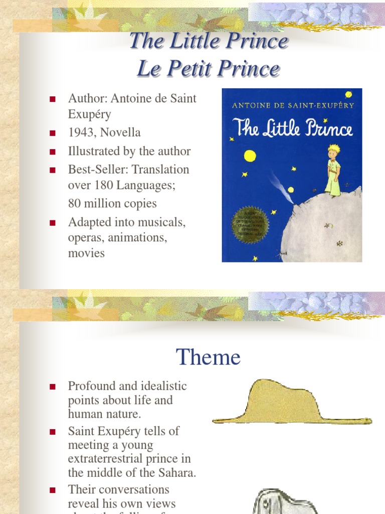 Themes and Summary of The Little Prince | PDF | The Little Prince