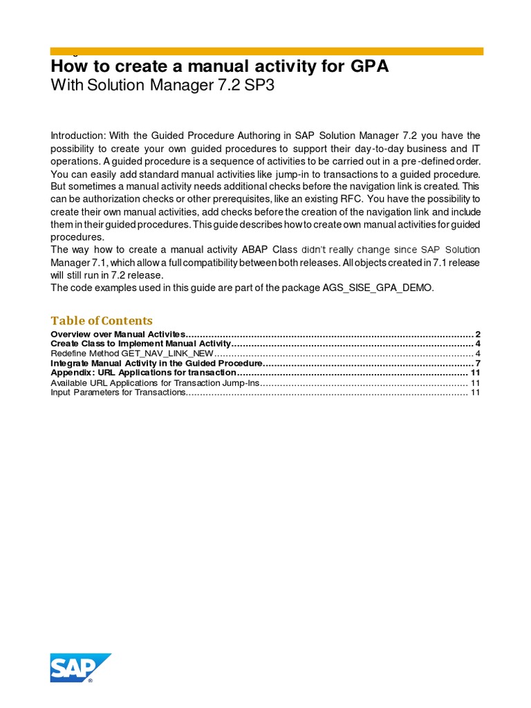 HowTo Create Manual Activity 720 v2 | PDF | Class (Computer Programming ...