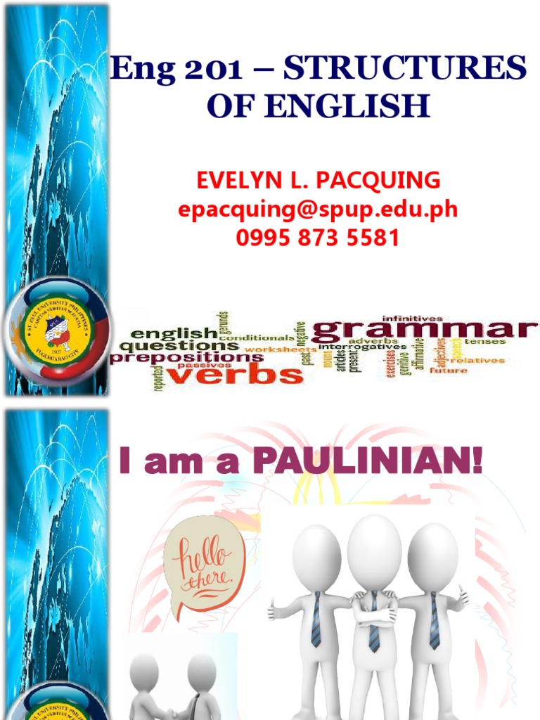 Lesson1 - Structures of English | PDF | Second Language | Grammar