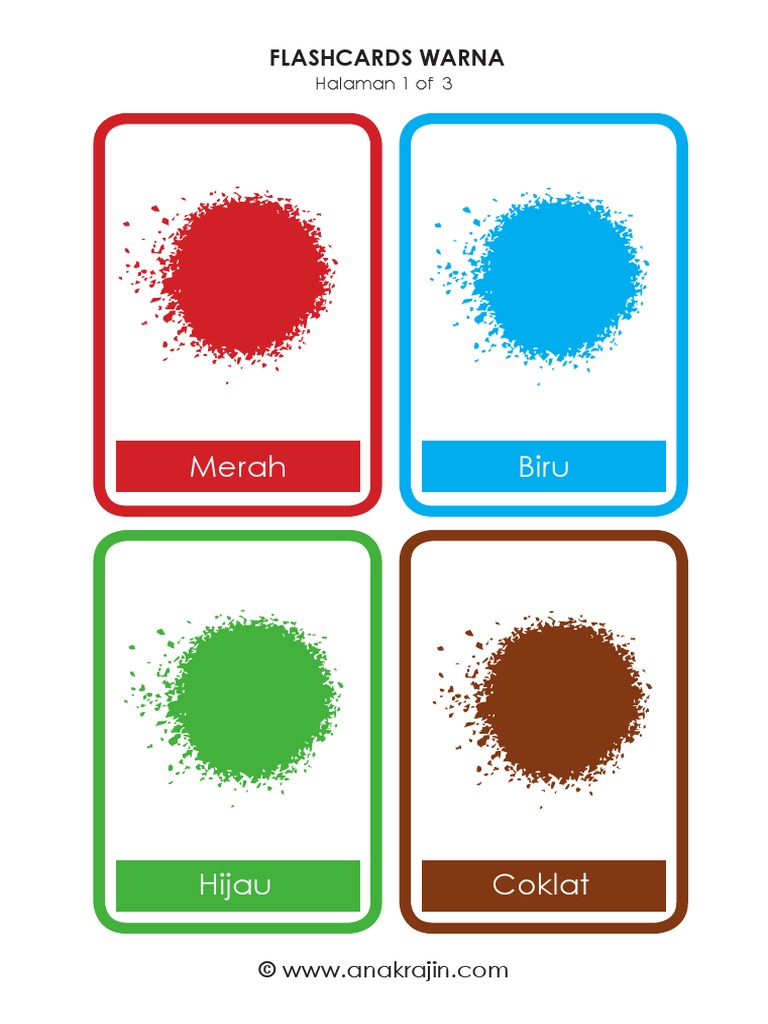 Flashcard Warna PDF | PDF