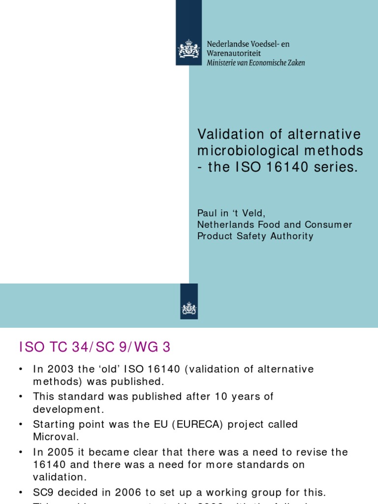 2017 Paul in T Veld - Validation of Alternative Microbiological Methods ...