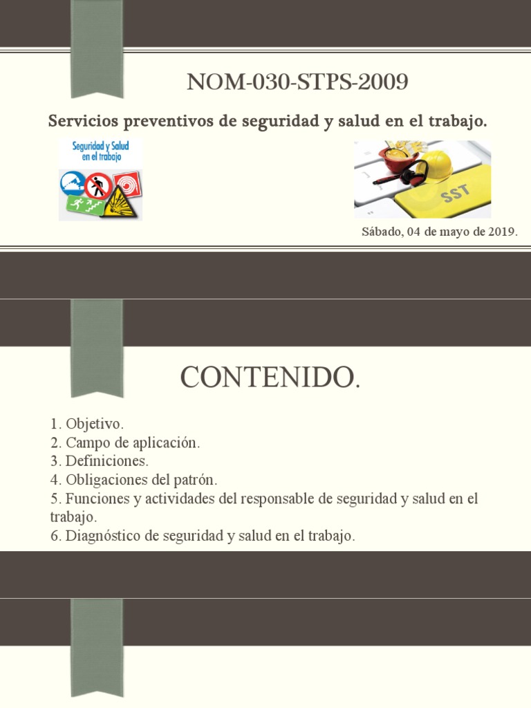 Nom 030 STPS 2009 | PDF | Derecho laboral | Seguridad Social