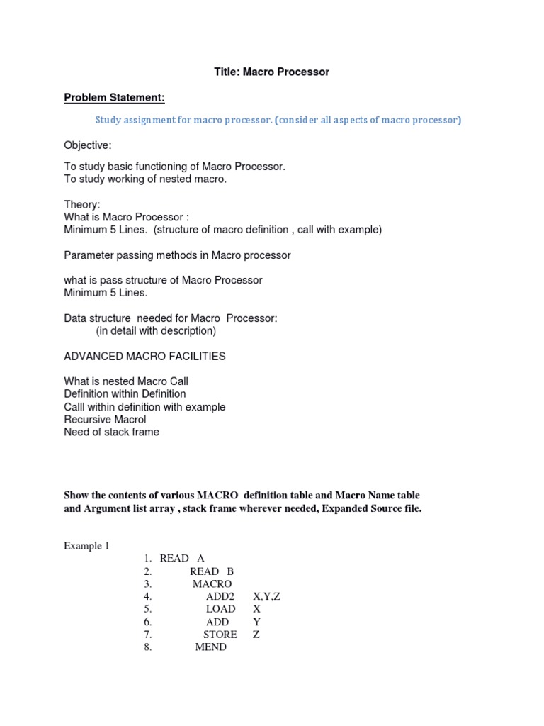 Macro Assignment | PDF